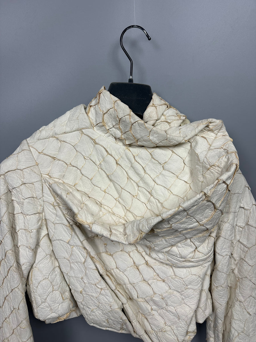 FW16 ‘MASTODON’ Draped Pirarucu Jacket – SHOPTHROAT.COM