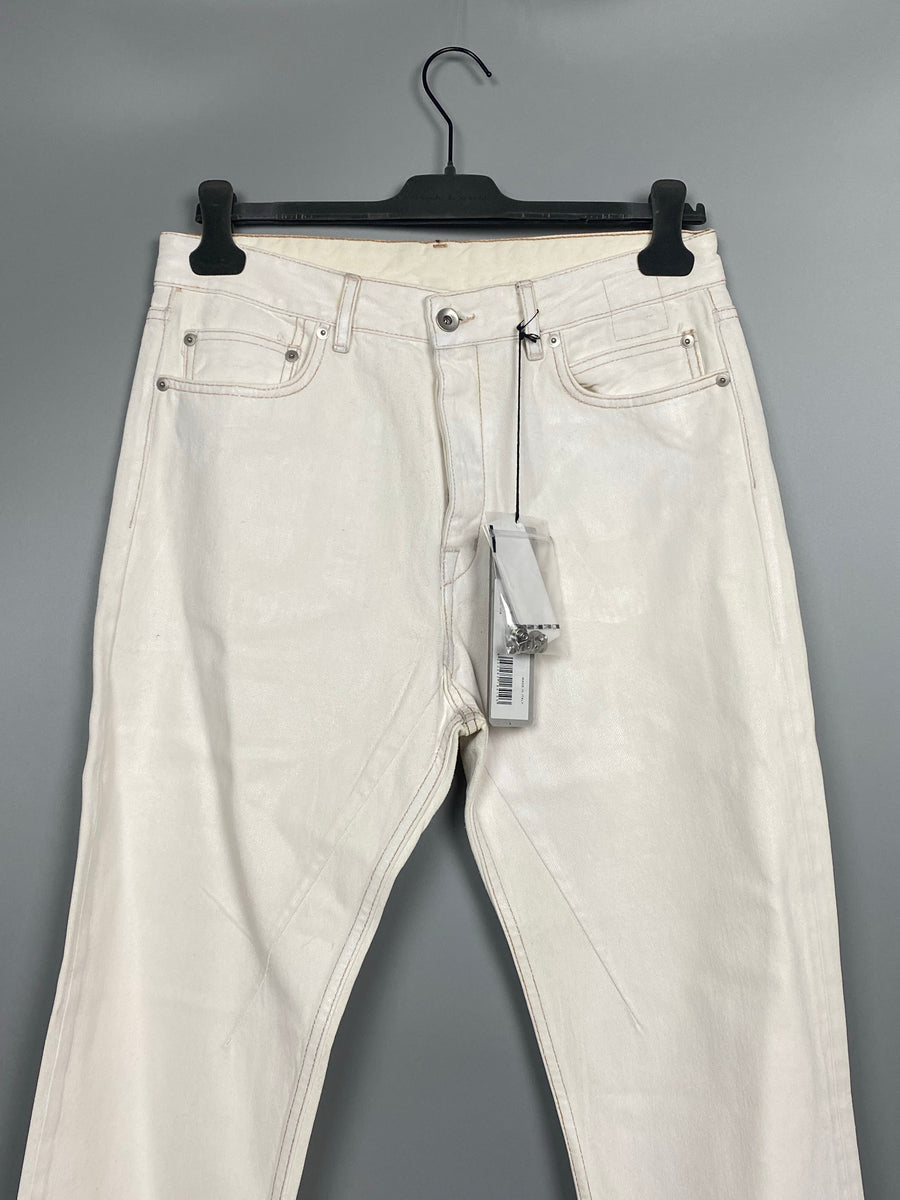 DRKSHDW SS20 White Wax Torrence Cut Denim – SHOPTHROAT.COM